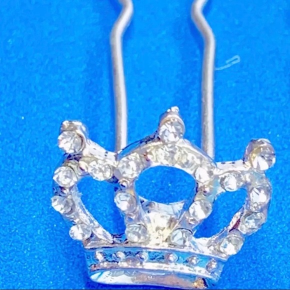 Accessories | Rhinestone Crystal Crown Hair Pin Bobby Pin Hair | Poshmark